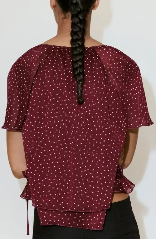 Mango Polka Dot Woven Shirt