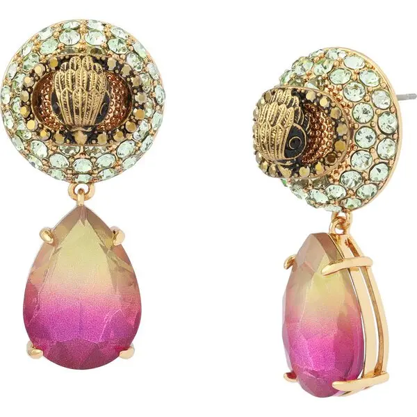 Kurt Geiger Eagle Pavé & Crystal Drop Earrings