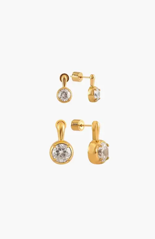 JOIANA JEWELRY Clement Earring Stack - Crystal