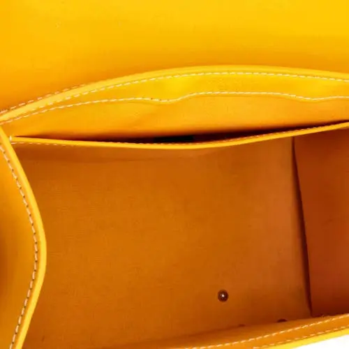 Goyard Saigon Top Handle Bag Coated Canvas With Leather Pm
