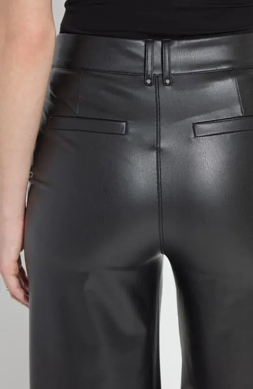 Lyssé Ada Faux Leather Wide Leg Pants - Black