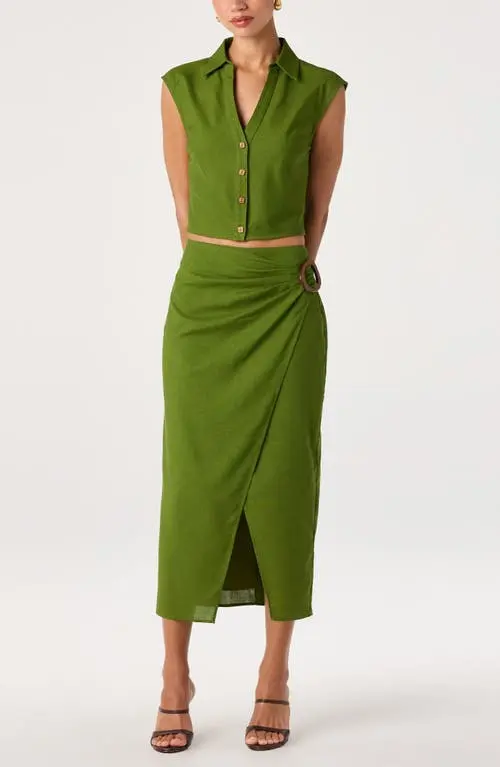 Astr The Label Onyx Midi Skirt