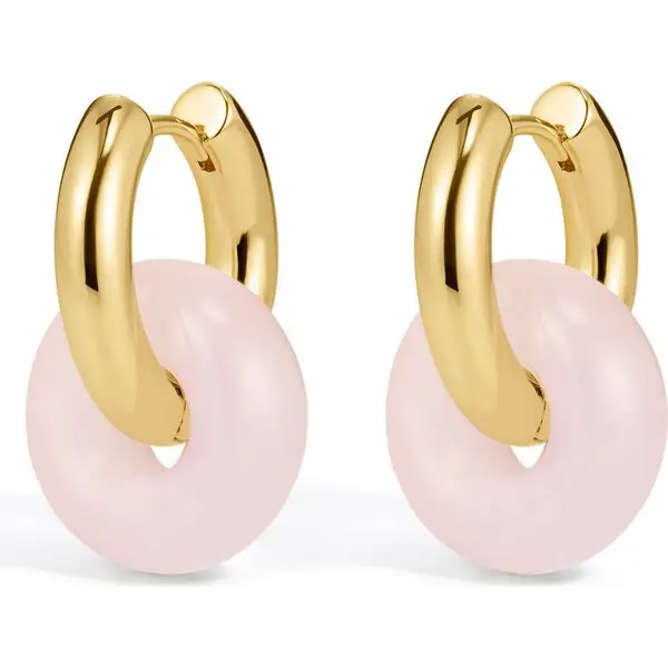 LUV AJ Rio Washer Hoop Earrings - Gold