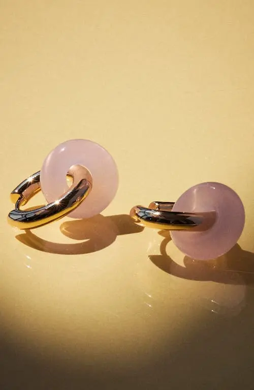 LUV AJ Rio Washer Hoop Earrings