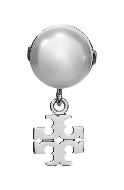Tory Burch Moondance Faux Pearl Drop Earrings - Tory Silver/gray