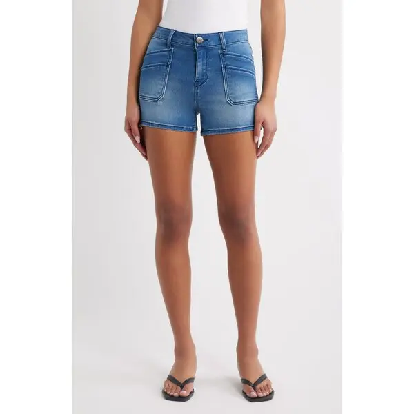 1822 Denim Butter Front Pocket Shorts