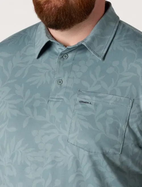 O'Neill Big & Tall Trvlr Printed Performance Polo Shirt