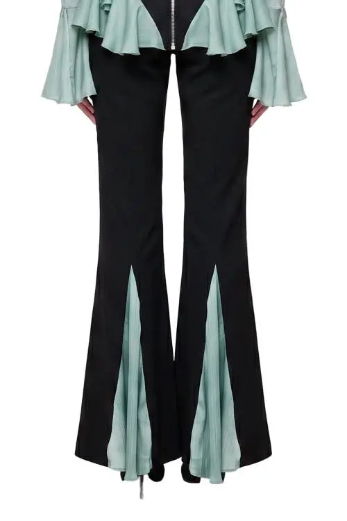 PCFG The Party Edit Contrast Chiffon Detail Pants