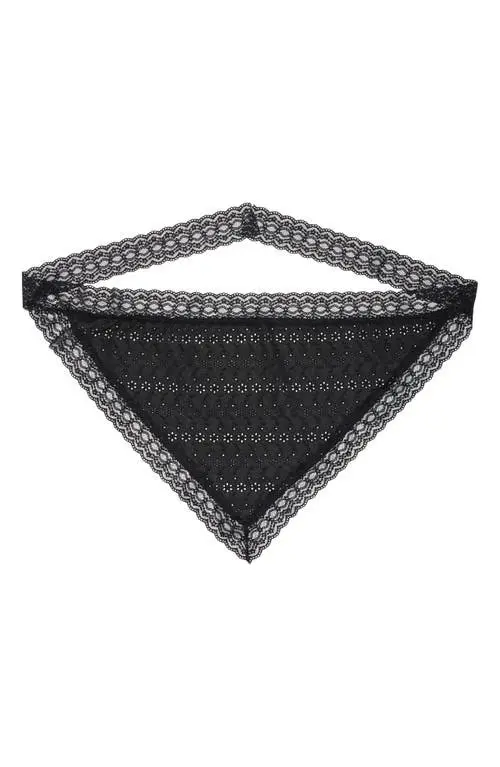 Bp. Eyelet Square Scarf - Black