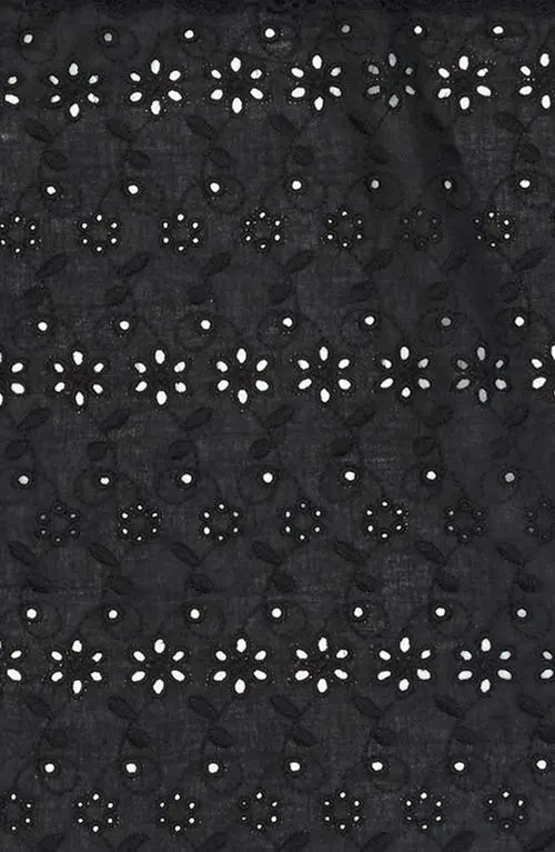 Bp. Eyelet Square Scarf - Black