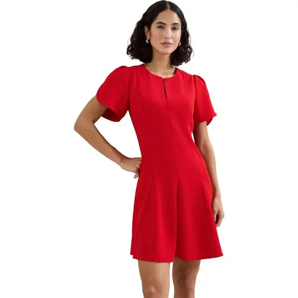 PHASE EIGHT Elia Fit-and-flare Mini Dress - Red