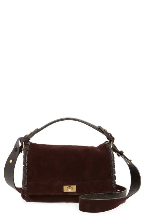 ANYA HINDMARCH Mortimer Suede Crossbody Bag - Grape