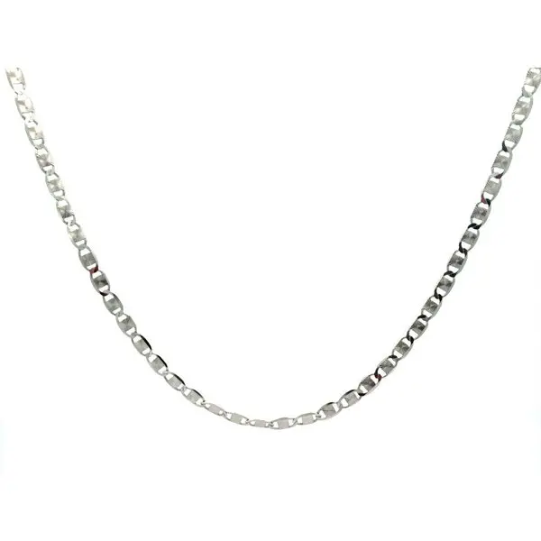 ANCONA JEWELRY Sterling Textured Link Chain Necklace, -inch - Silver