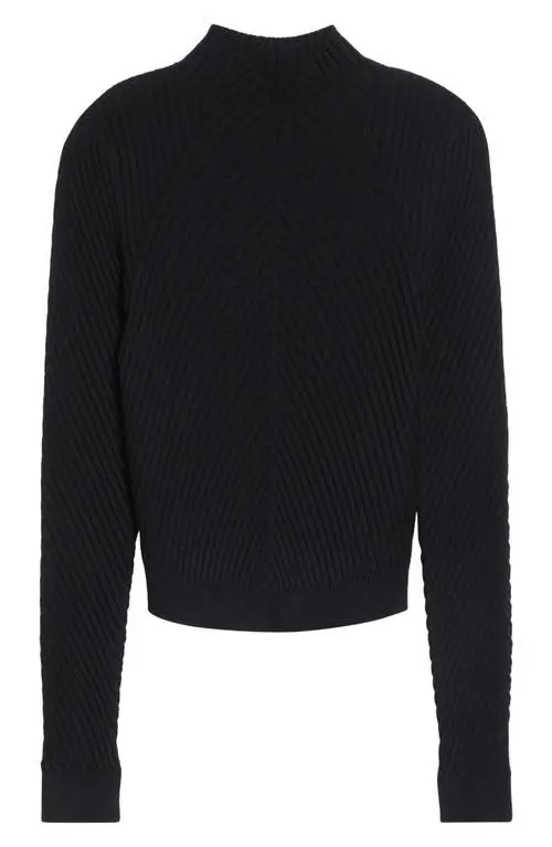 Victoria Beckham Georgia Merino Wool Rib Sweater