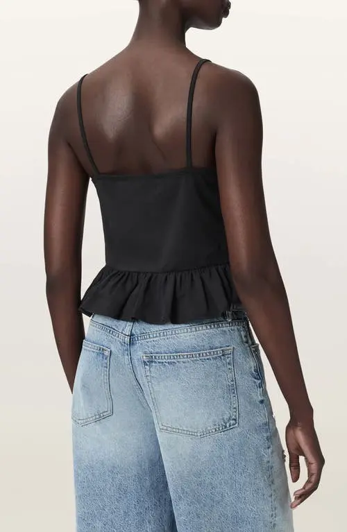 ALLSAINTS Georgia Lace Trim Peplum Camisole