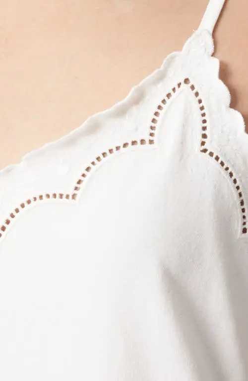 ALLSAINTS Georgia Lace Trim Peplum Camisole - White