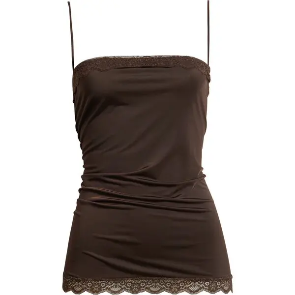 Mango Gama Stretch Lace Trim Camisole
