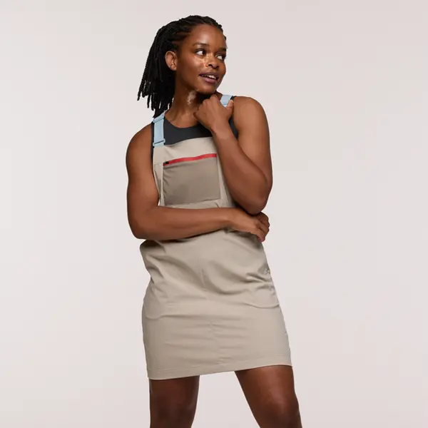 COTOPAXI Tolima Overall Dress - Pebble