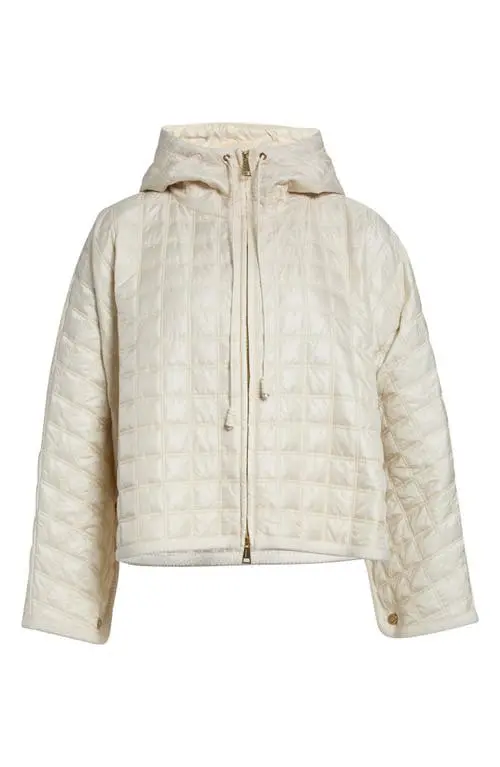 Moncler Boxy Quilted Nylon Cape Coat