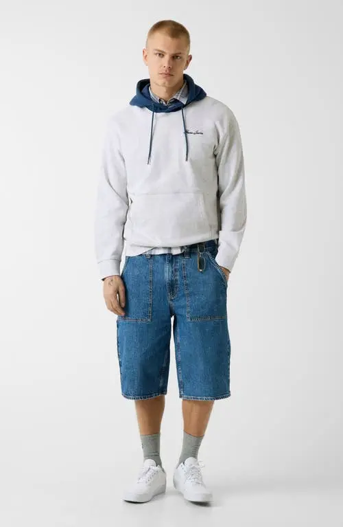 Guess Colorblock Cotton Fleece Hoodie