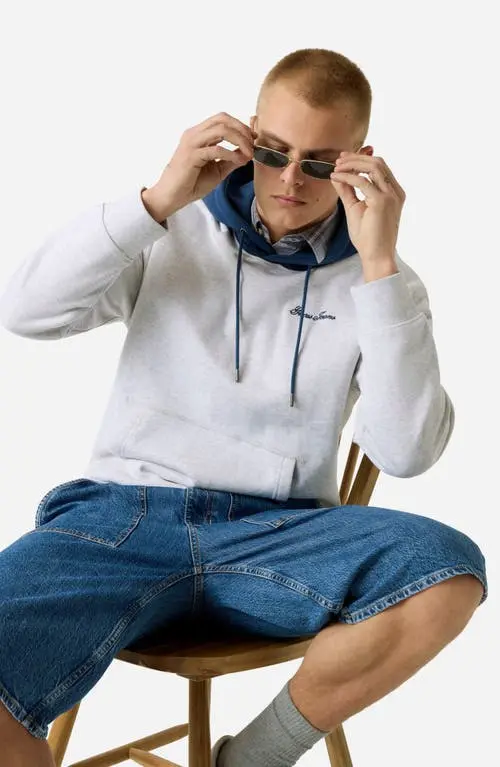 Guess Colorblock Cotton Fleece Hoodie