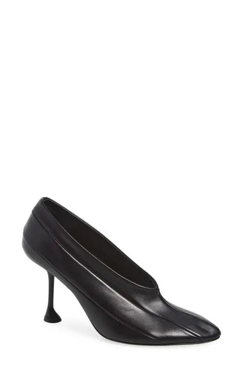 Proenza Schouler Pieced Lambskin Leather Pumps - Black