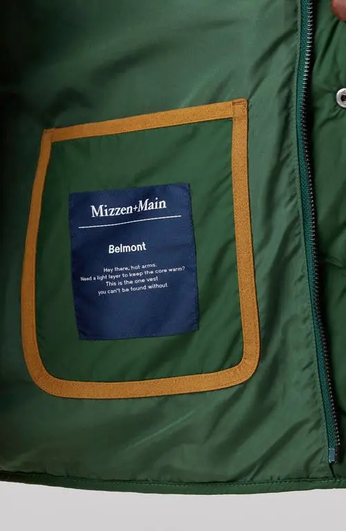 Mizzen+main Belmont Quilted Water-resistant Recycled Polyester Vest