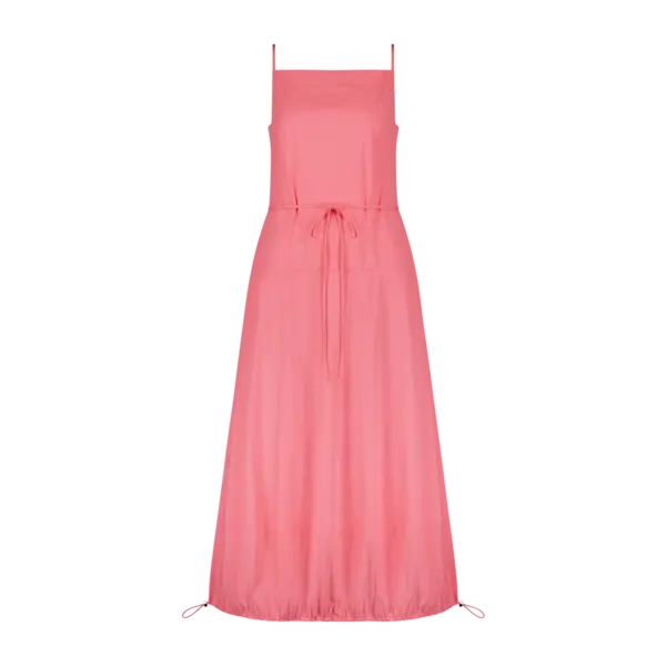 Lela Rose Cotton Poplin Bubble Hem Dress - Peony