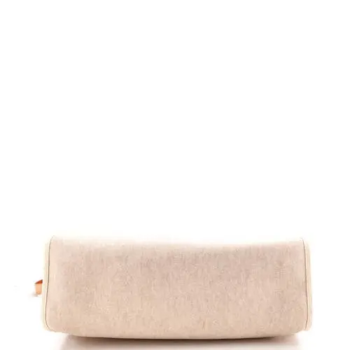 Hermès Herbag Toile And Leather Mm - White