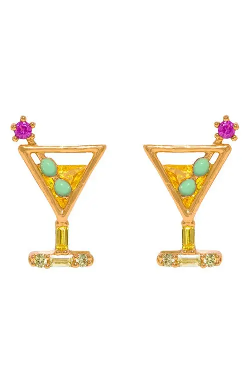 GIRLS CREW Dirty Martini Stud Earrings