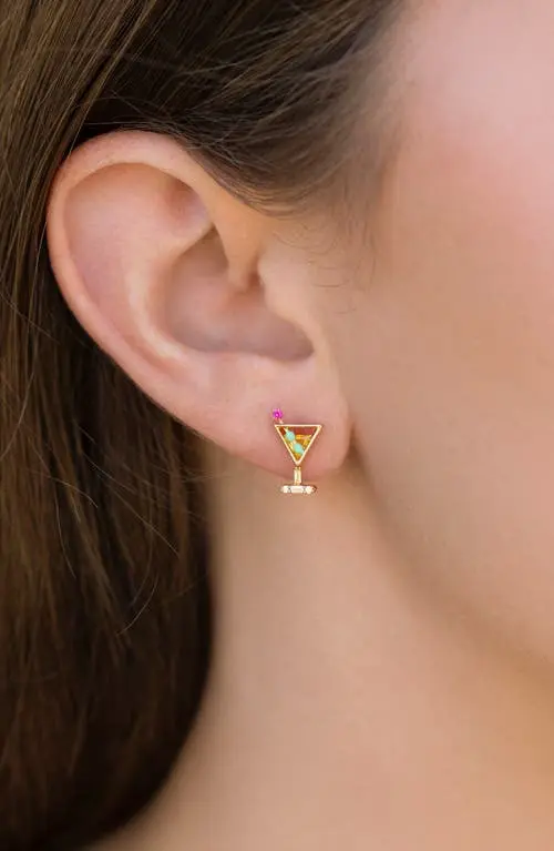 GIRLS CREW Dirty Martini Stud Earrings