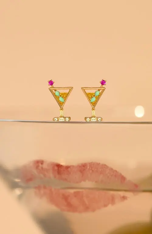 GIRLS CREW Dirty Martini Stud Earrings