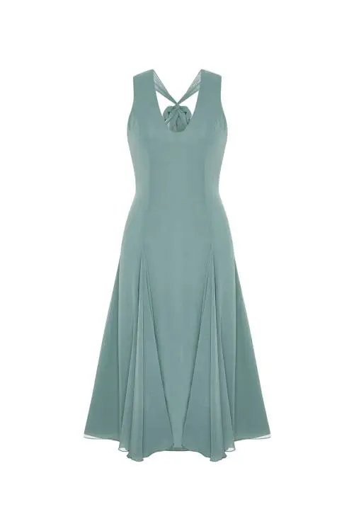 PCFG The Party Edit Silk Midi Dress