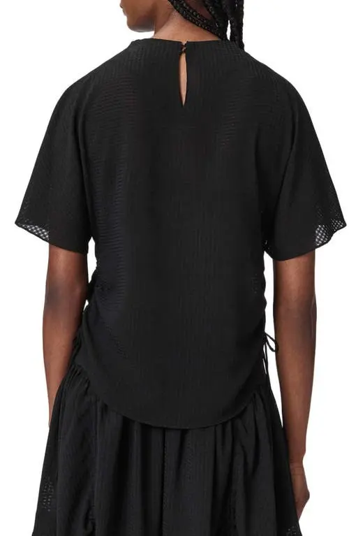 ALLSAINTS Leslie Check Side Tie Top