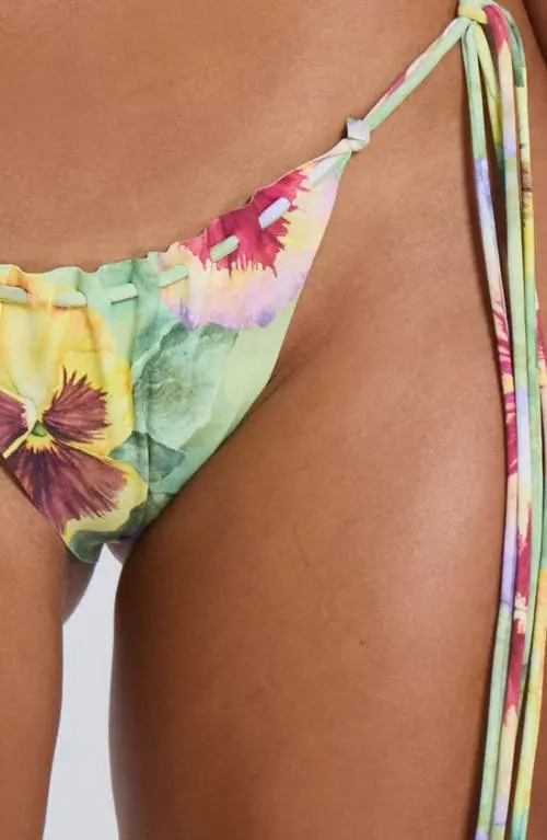 JADED LONDON Melona Raw Edge Side Tie Bikini Briefs