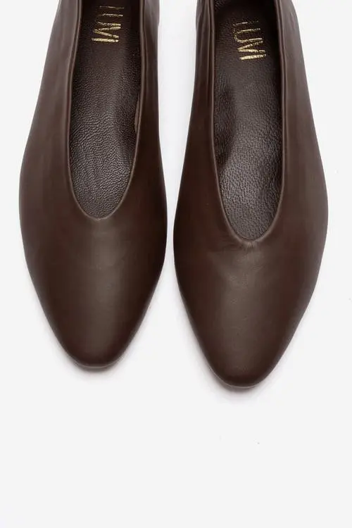 FOREVER & ALWAYS SHOES Jenas Leather Ballet Flat
