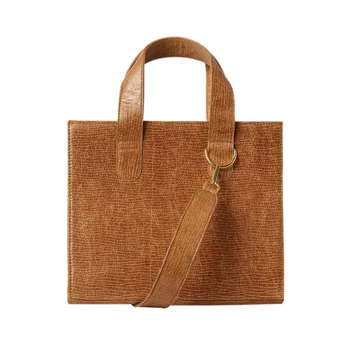 SARAH STEWART Claire Maxi Leather Handheld Bag With Crossbody Strap