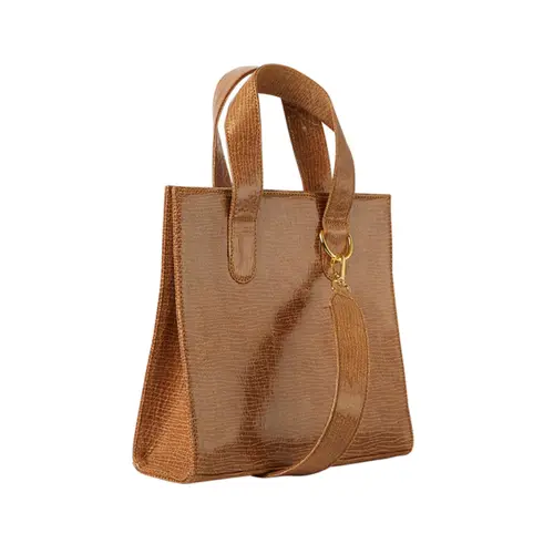 SARAH STEWART Claire Maxi Leather Handheld Bag With Crossbody Strap