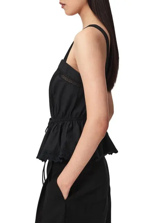 ALLSAINTS Gwen Peplum Cotton Top