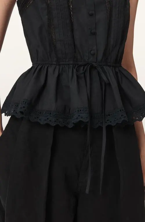ALLSAINTS Gwen Peplum Cotton Top