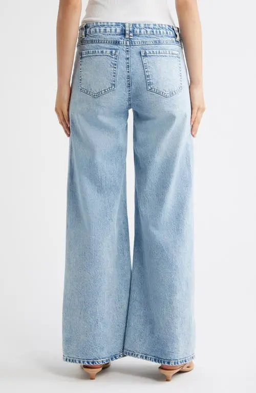 TRACTR Seam Detail Wide Leg Jeans