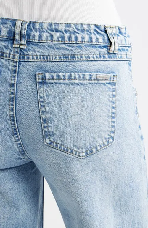TRACTR Seam Detail Wide Leg Jeans
