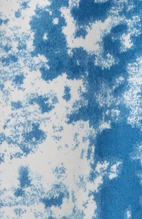 RIZORT Jason Abstract Print Camp Shirt - Blue