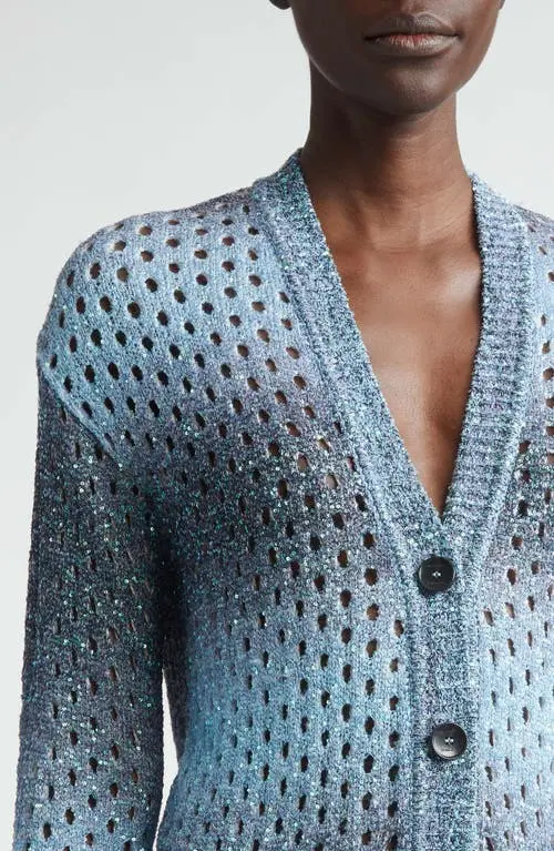 Etro Sequin Embellished Ombré Cardigan