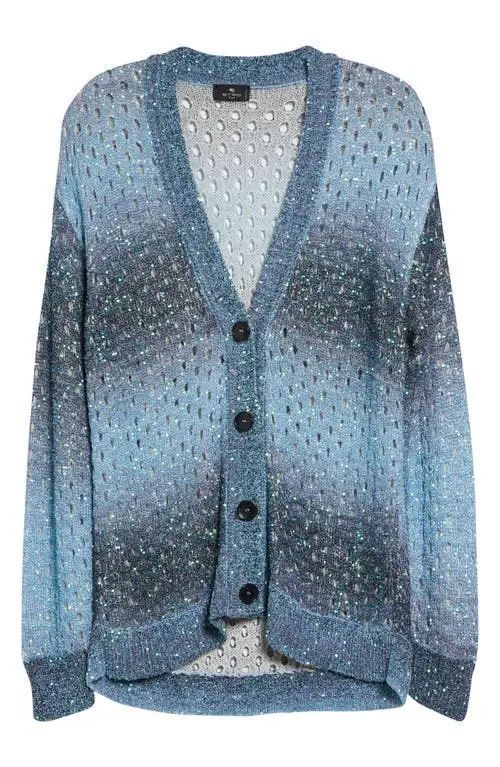Etro Sequin Embellished Ombré Cardigan
