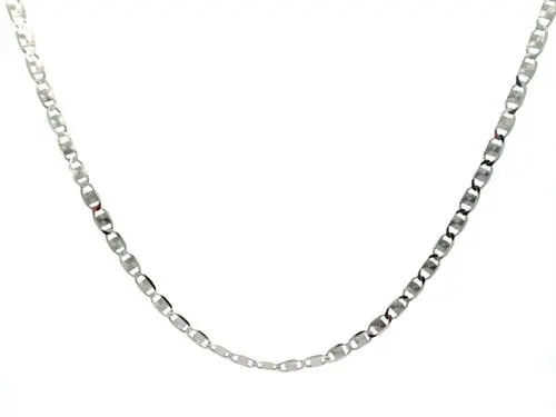 ANCONA JEWELRY Sterling Textured Link Chain Necklace, -inch - Silver