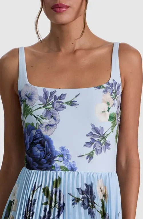 Alice + Olivia Carolyn Pleated Gown