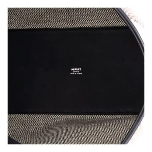 Hermès Cabas H En Biais Tote Canvas With Leather 40