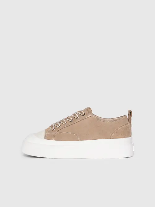 Manière De Voir Vienna Suede Contrast Stitch Sneaker