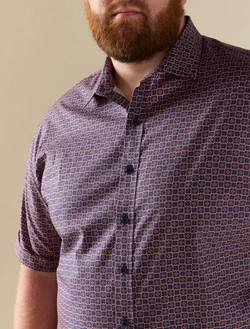 SYNRGY BY DXL Big & Tall Geometric Dot Print Sport Shirt